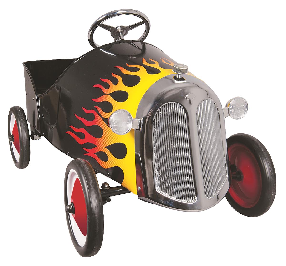 Summit Gifts 9705 Black Flamed Hot Rod Pedal Car | Summit Racing