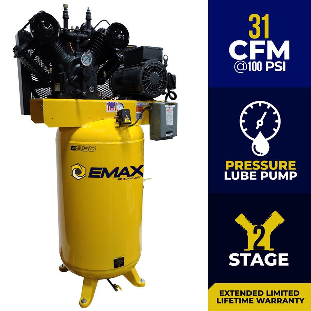 Emax Compressor EI07V080V1 EMAX Industrial Piston Compressors | Summit ...