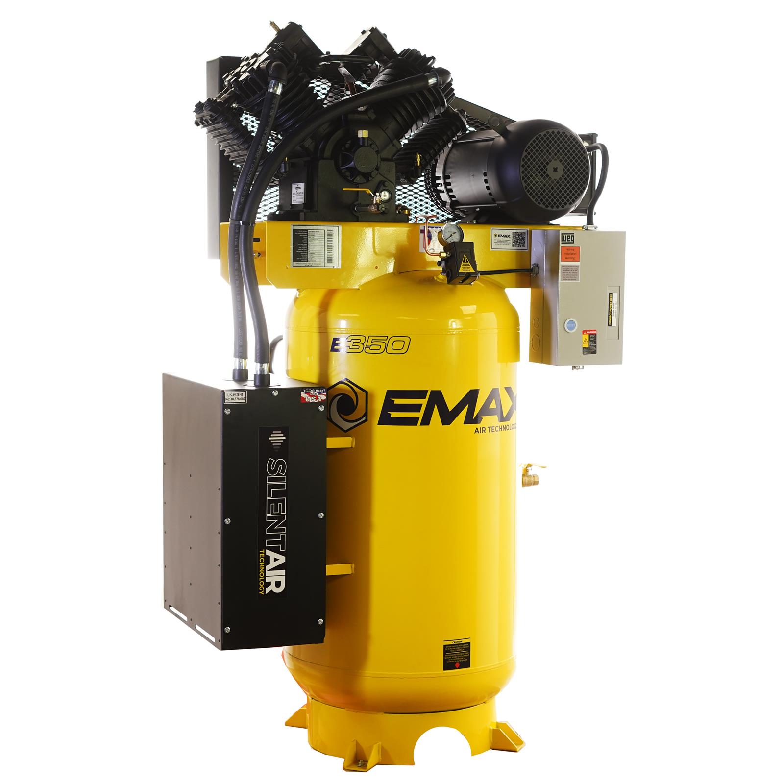 Emax Compressor ESS10V080V1 EMAX Industrial Silent Air Piston ...