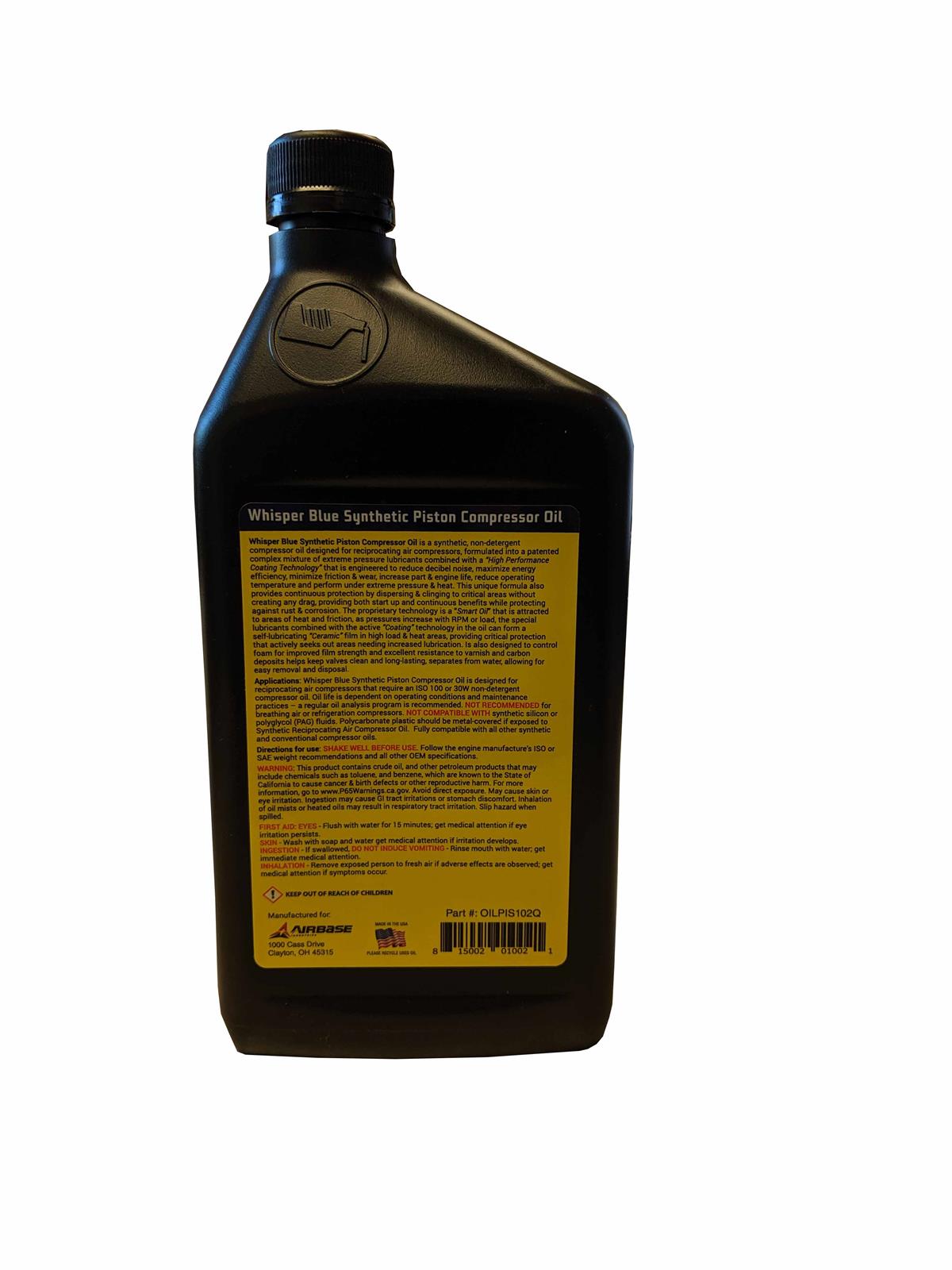 Emax Compressor OILPIS102Q EMAX Airbase Air Compressor Oil | Summit Racing