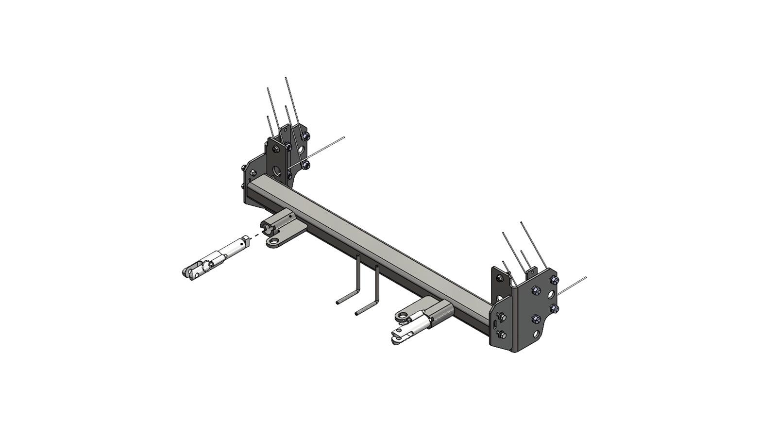 Blue OX BX1154 Blue Ox Tow Bar Baseplates | Summit Racing