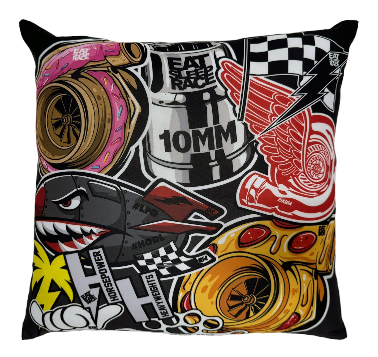 Summit Gifts 1820 Eat Sleep Race Throw Pillow | Summit Racing