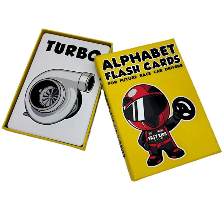 Summit Gifts FLASH Alphabet Flash Cards for Future Race Car Drivers ...
