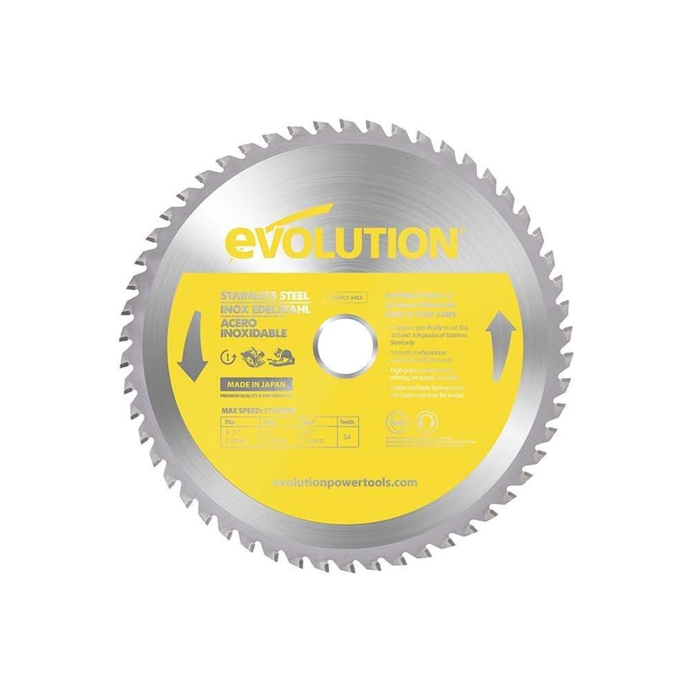 Evolution Powertools S210TCT-54CS Evolution Metal Cutting Saw Blades ...