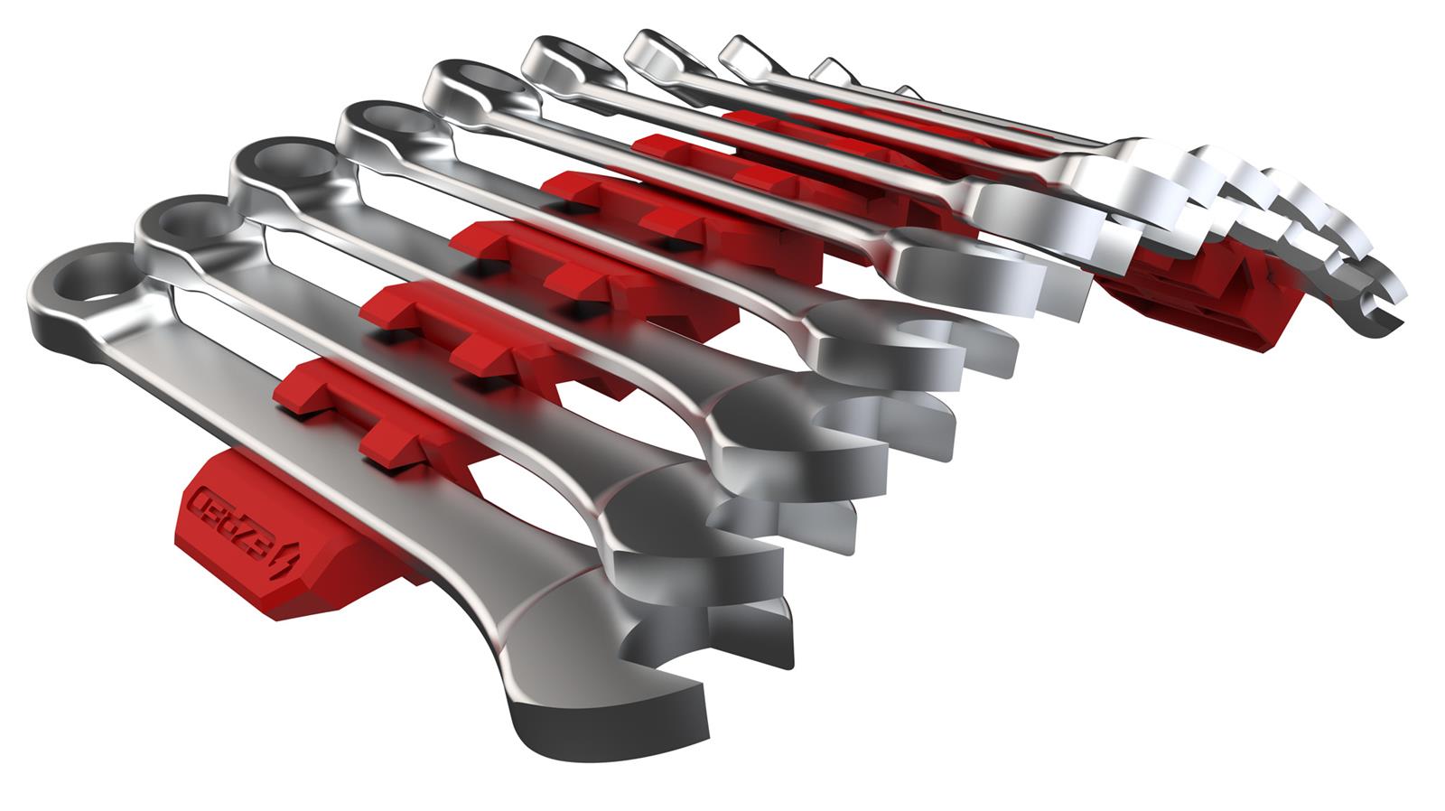 E-Z RED FWR12-R EZ Red Magnetic Flexible 12-Slot Wrench Holders ...