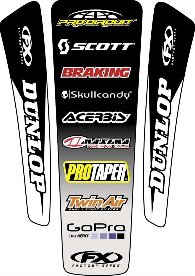 Factory Effex 16-32020 Factory Effex Rear Fender Graphics | Summit Racing