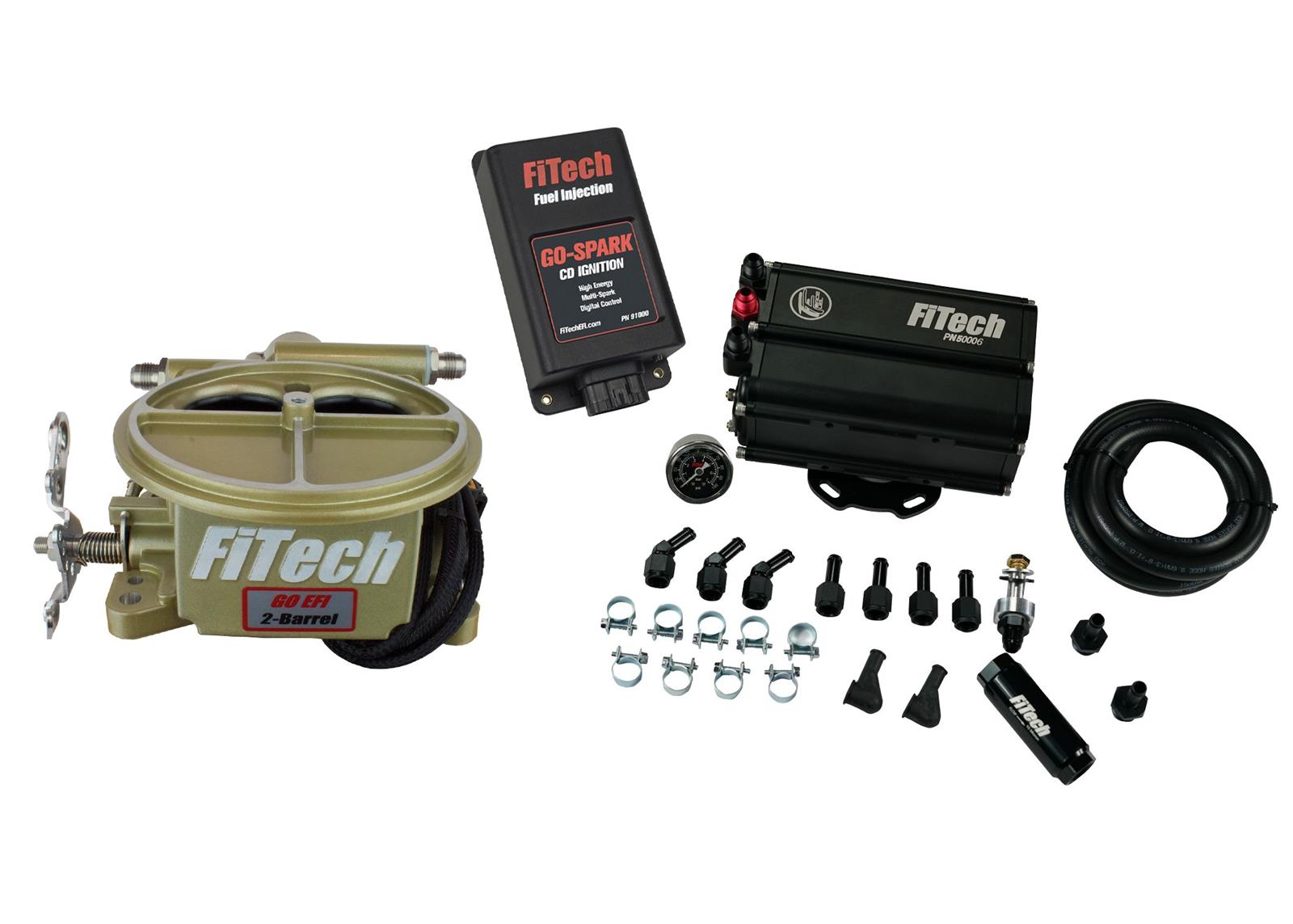 FiTech Fuel Injection 35591 FiTech Go EFI 2-Barrel 400 HP Force Fuel ...