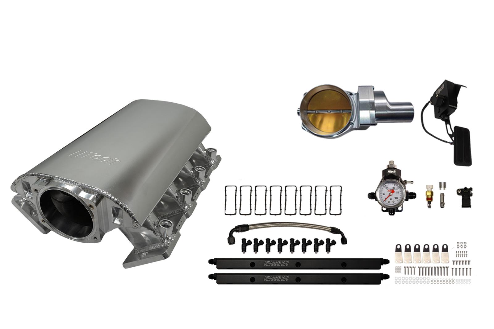 FiTech Fuel Injection 73079DBWSB FiTech Rebel LS Fabricated Intake ...