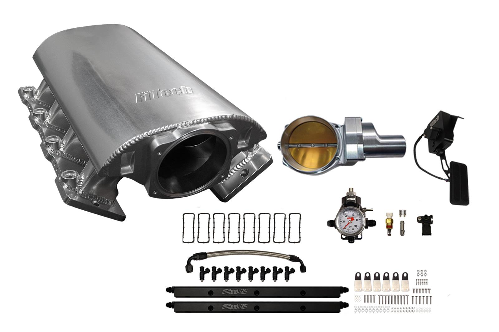 FiTech Fuel Injection 73208DBWSB FiTech Rebel LS Fabricated Intake ...