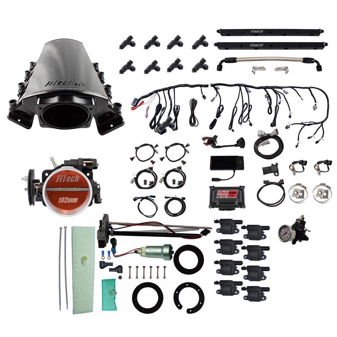 FiTech Fuel Injection 78637 FiTech Ultimate LS 1,000 HP EFI Short LS7 ...