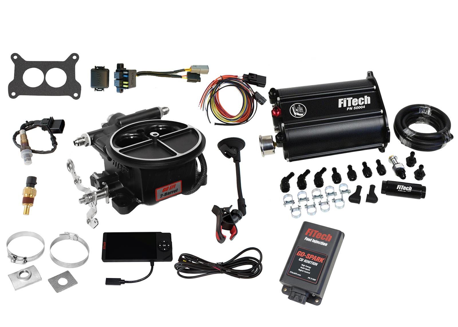 FiTech Fuel Injection 93512 FiTech Go EFI 2-Barrel 400 HP Force Fuel/Go ...