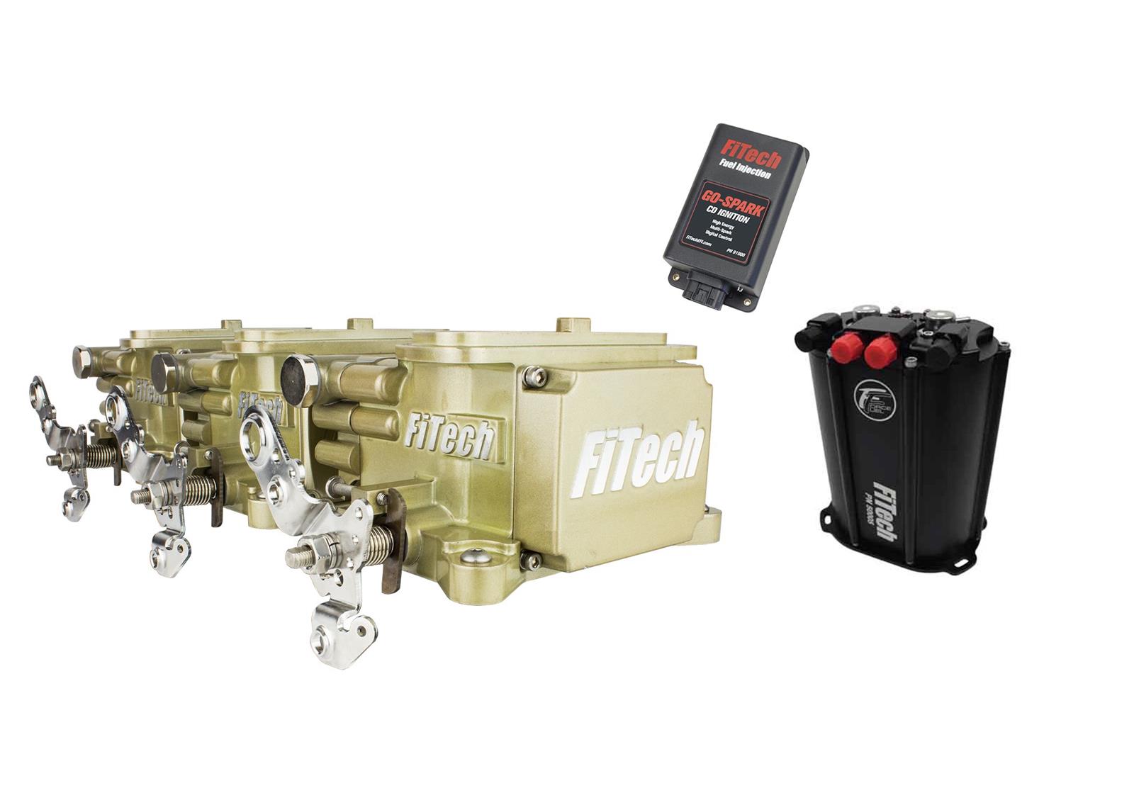 FiTech Fuel Injection 93550 FiTech Go EFI 3x2 Tri-Power 600 HP Force ...