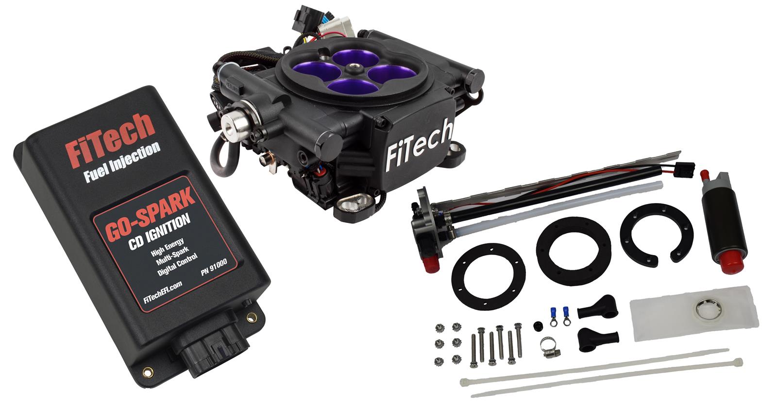 FiTech Fuel Injection 93608 FiTech MeanStreet EFI 800 HP Self-Tuning ...