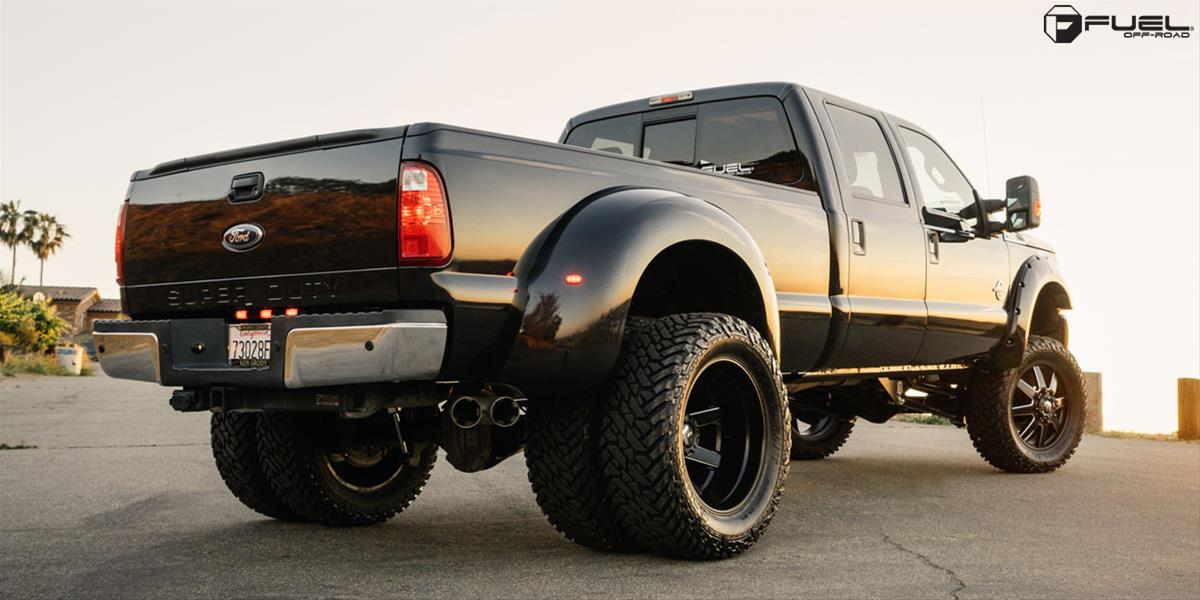 Fuel Off-Road Maverick D538 Series Matte Black Dually Wheels with ...