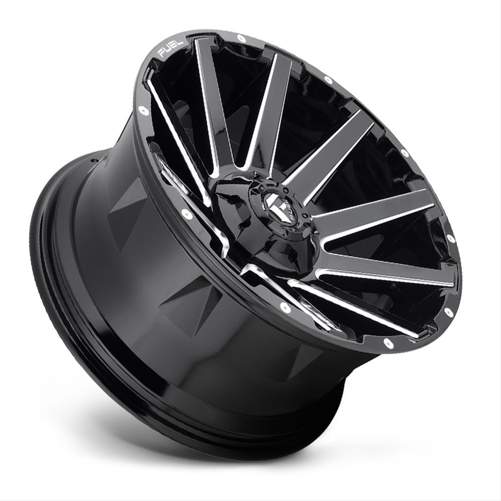 Fuel Off-Road Contra D615 Series Gloss Black Wheels with Milled Accents ...