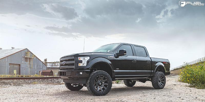 Fuel Off-Road Contra D615 Series Gloss Black Wheels with Milled Accents ...
