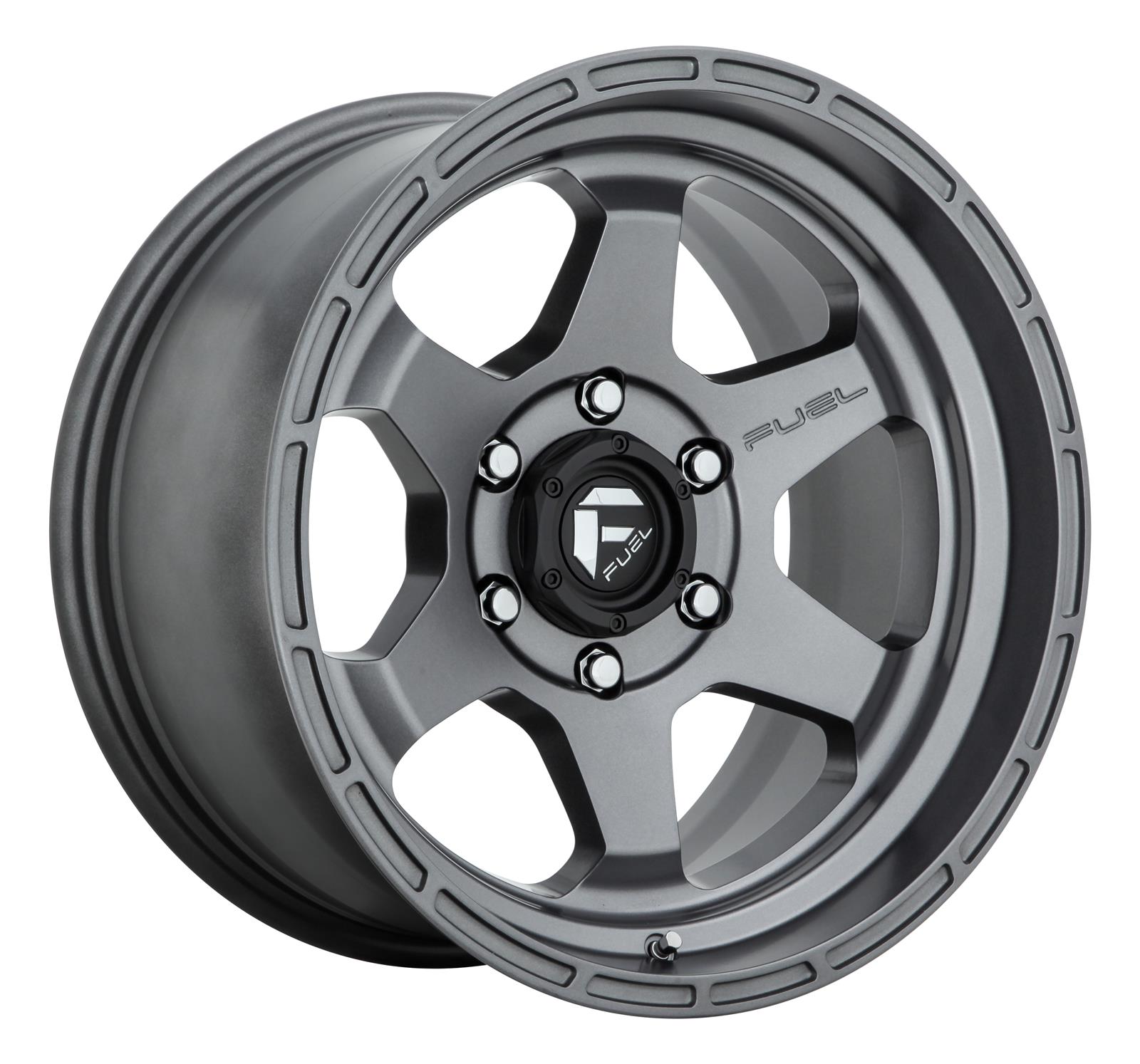 Fuel Off-Road D66520908450 Fuel Off-Road Shok D665 Matte Anthracite ...