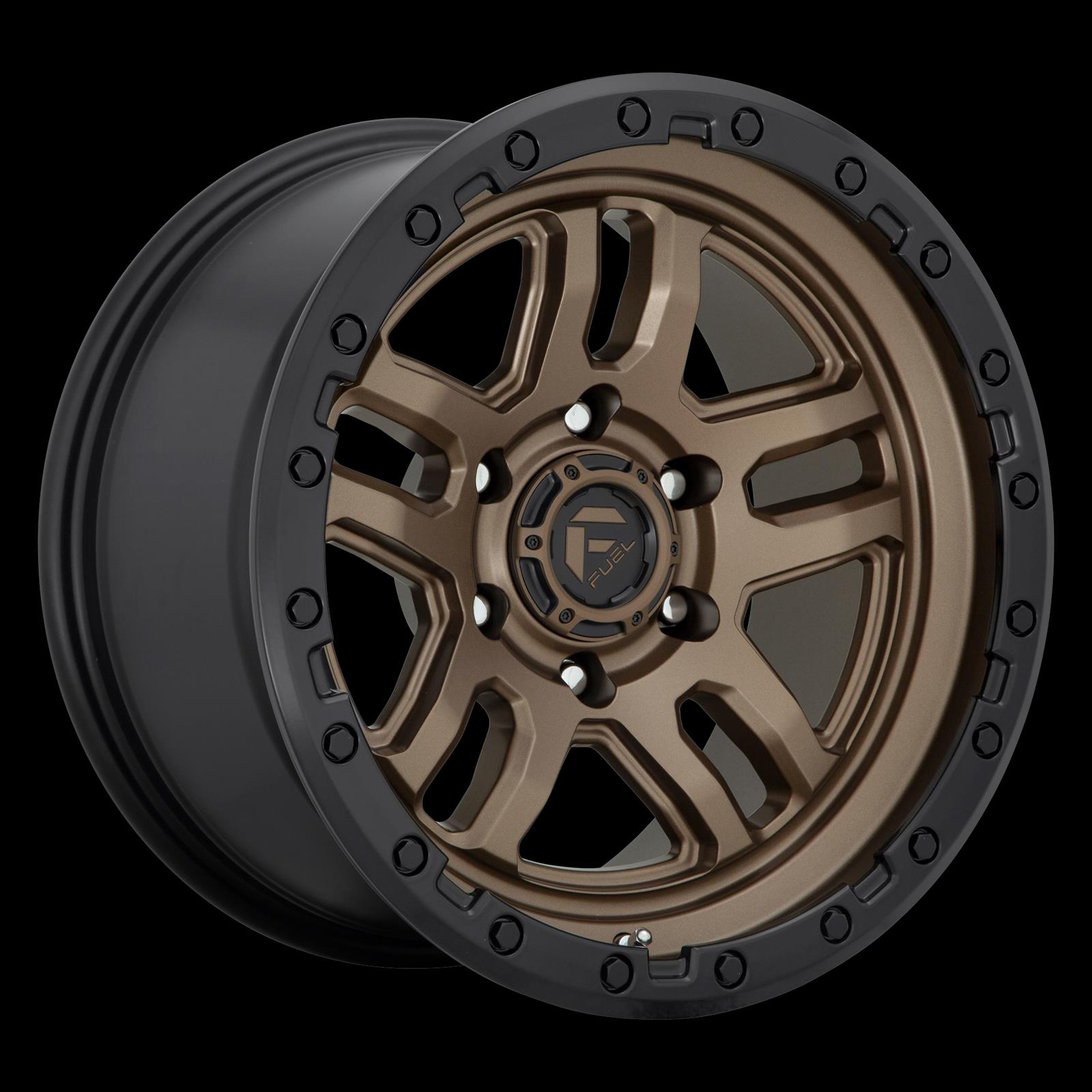 Fuel Off-Road Ammo D702 Matte Bronze Wheels with Black Ring | Summit Racing