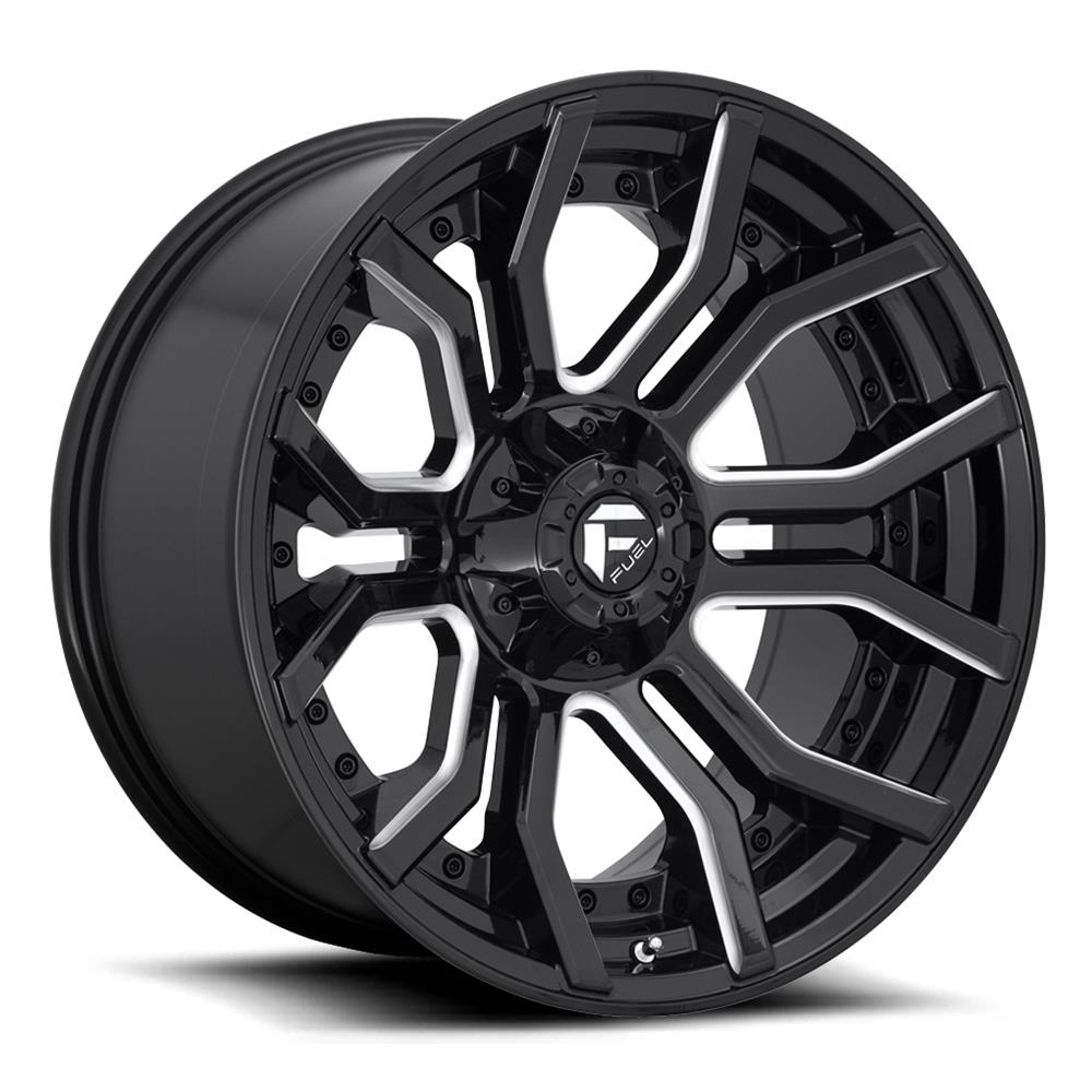Fuel Off-Road D71120909850 Fuel Off-Road Rage D711 Gloss Black Wheels ...