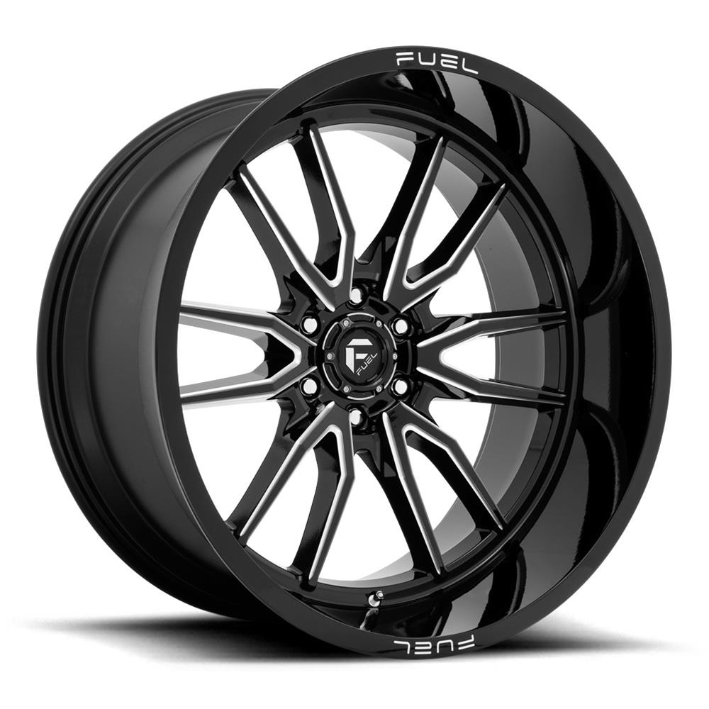 Fuel Off-Road Clash 6 D761 Gloss Black Wheels with Milled Accents ...