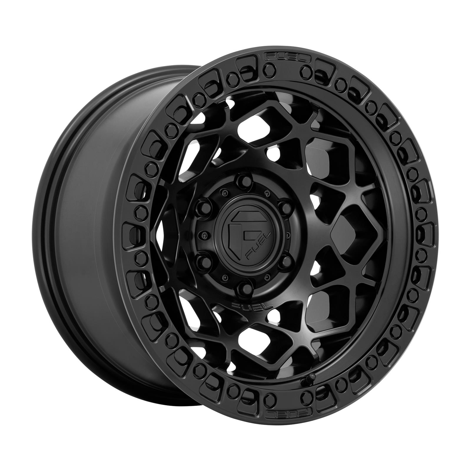 Fuel Off-Road Unit D786 Matte Black with Black Ring Wheels | Summit Racing