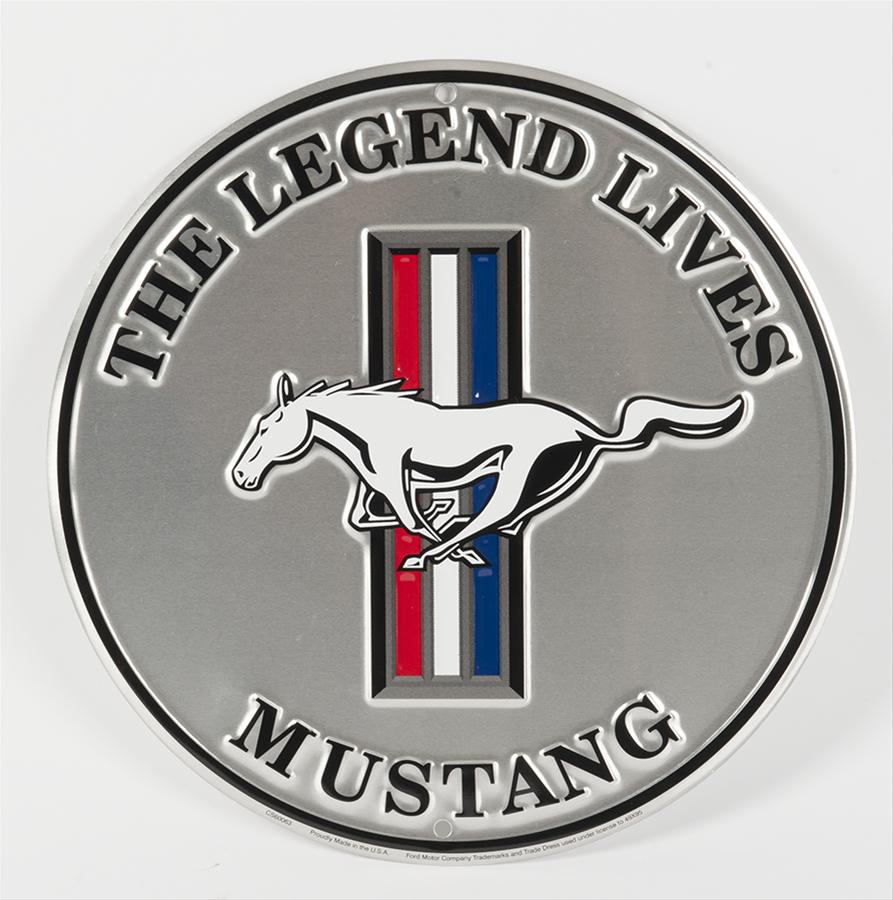 Summit Gifts RD-69 Round Mustang Sign | Summit Racing