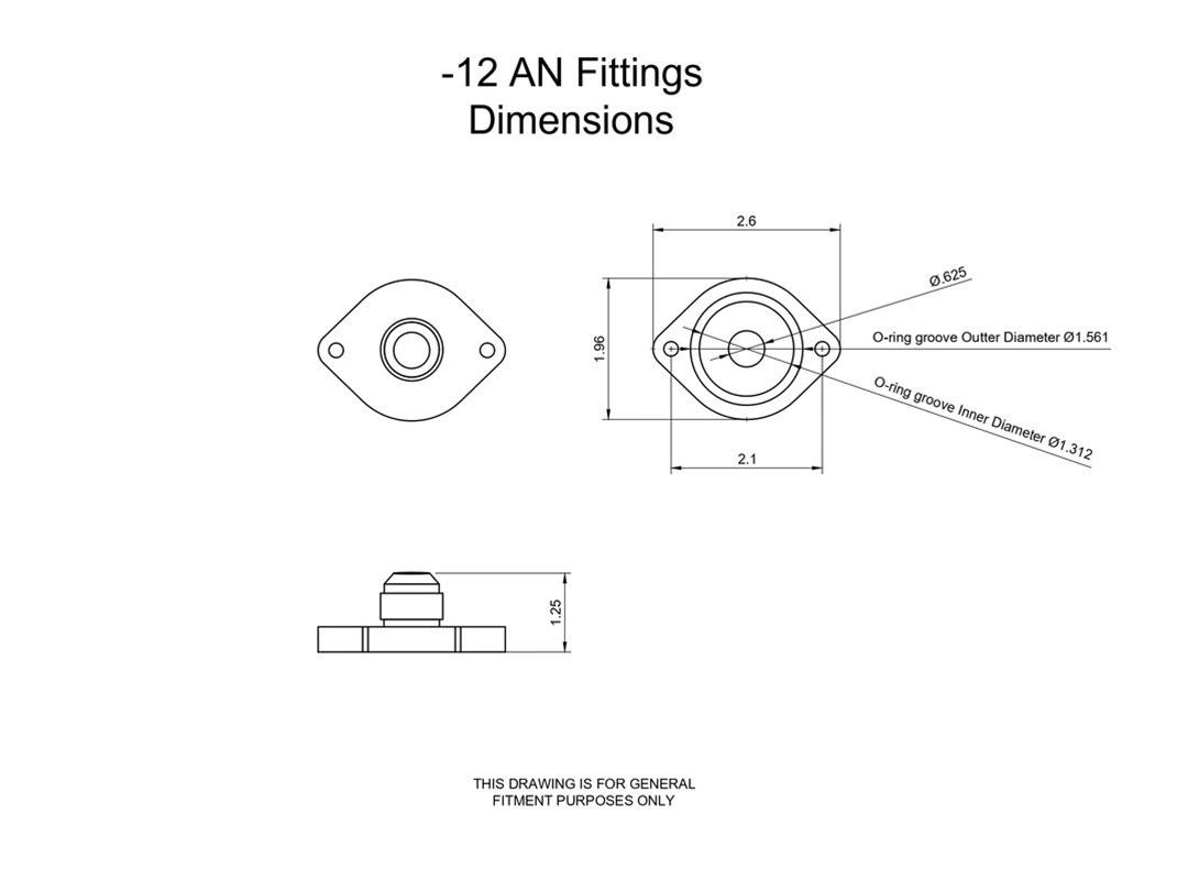 FFP Customs 800-012-NAT FFP Customs Bolt-On Fittings | Summit Racing