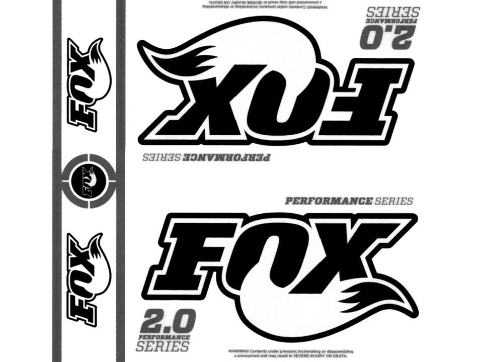 Fox Shox 024-04-031 Fox Racing Shox Decals | Summit Racing
