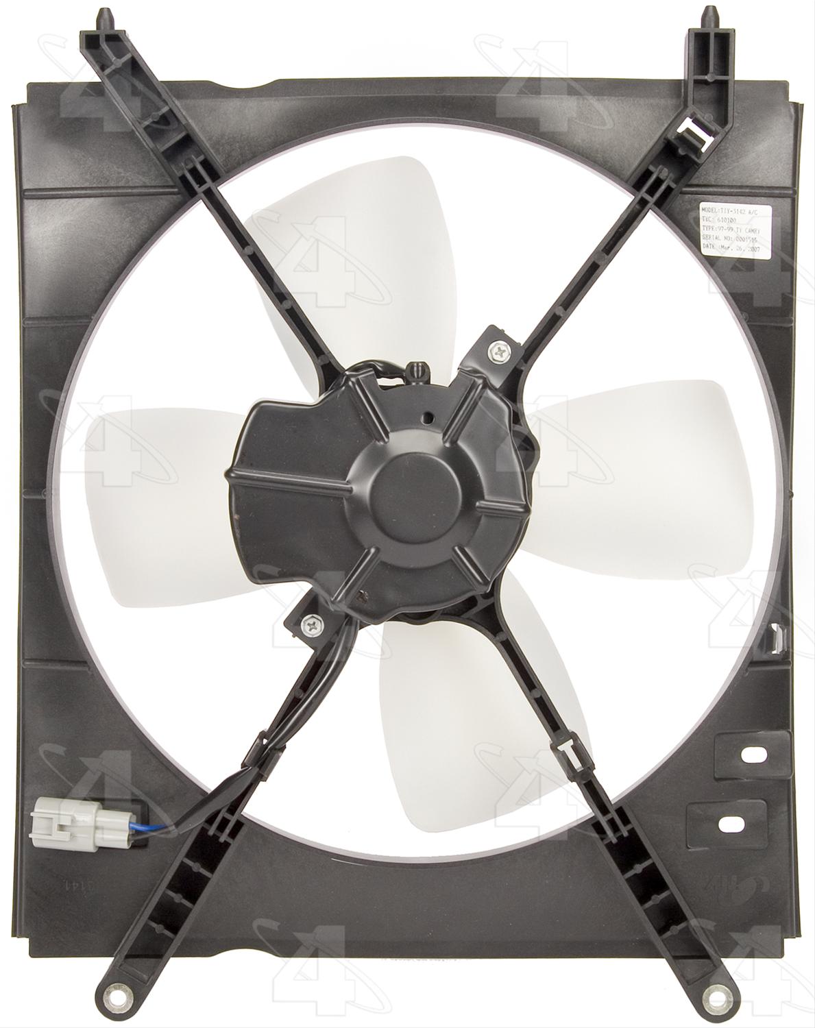 Four Seasons 75514 Four Seasons Condenser Fan Motor Assemblies | Summit ...