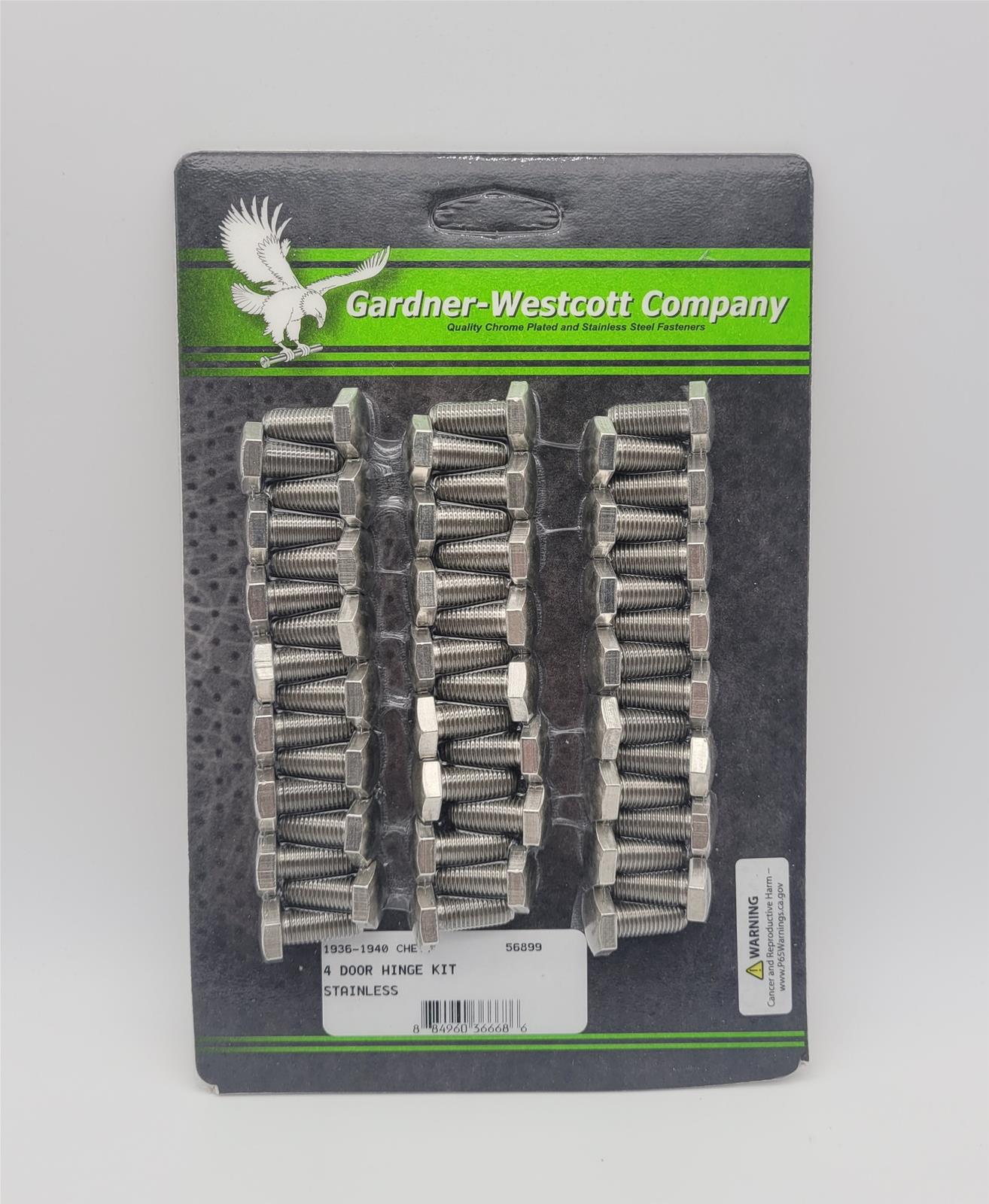 Gardner-Westcott Company 56899 Gardner-Westcott Door Hinge Fasteners ...