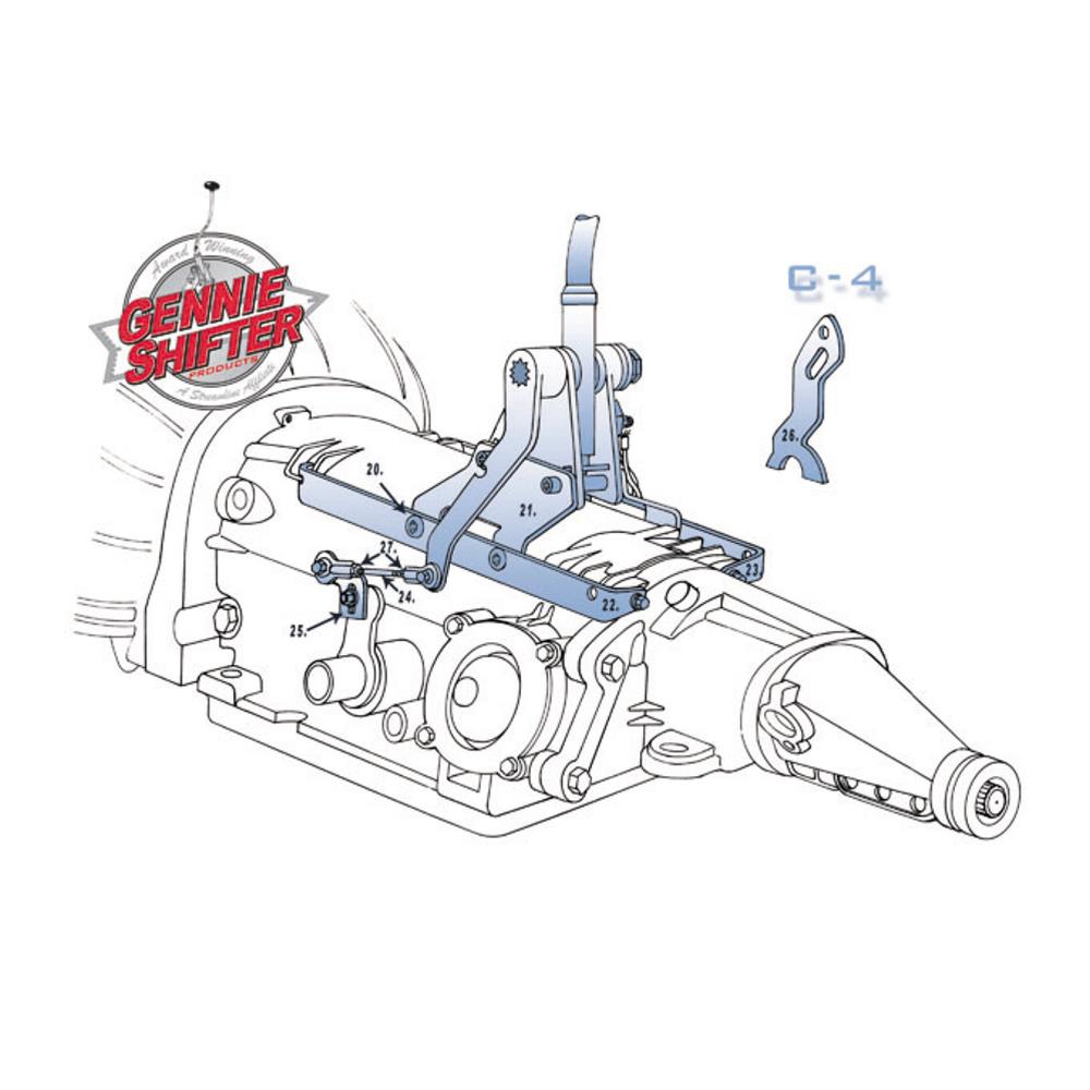 Gennie Shifter 1023-1 Gennie Shifter Mounting Bracket Kits | Summit Racing