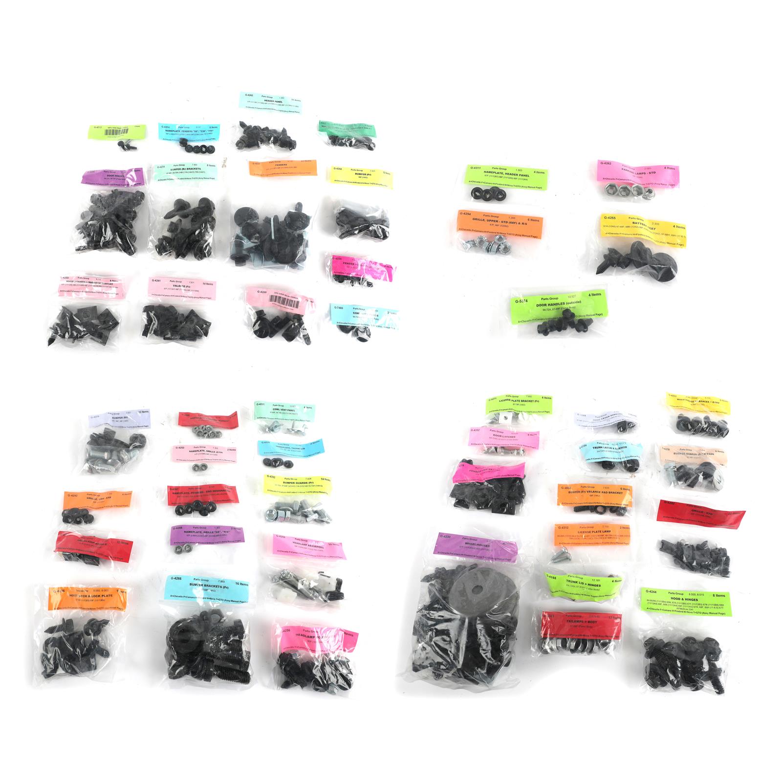 Goodmark GMK4020958681S Goodmark 1968 Camaro Body Hardware Kits ...