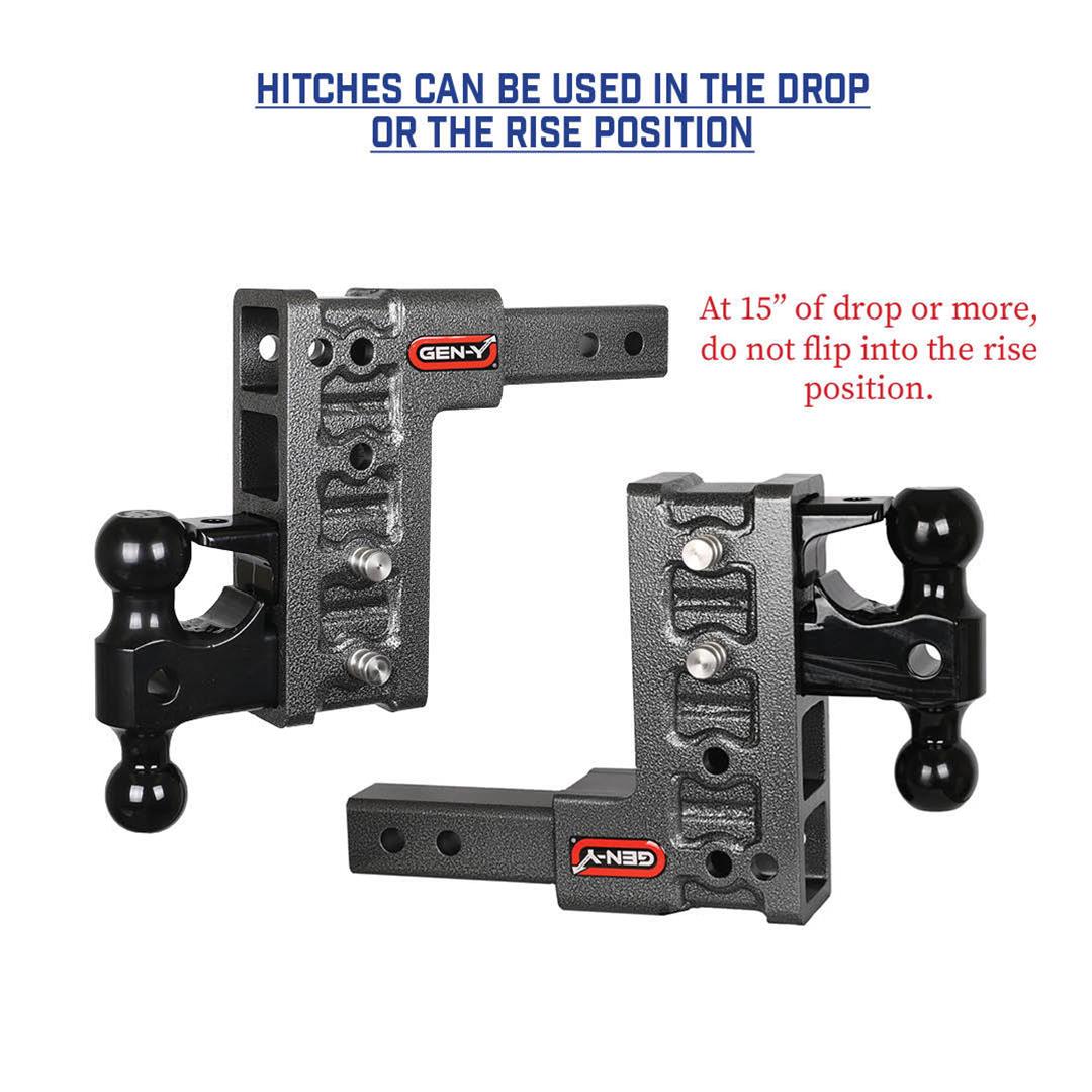 GEN-Y Hitch GH-2324 Gen-Y The Boss Torsion Flex Adjustable Drop Hitches ...