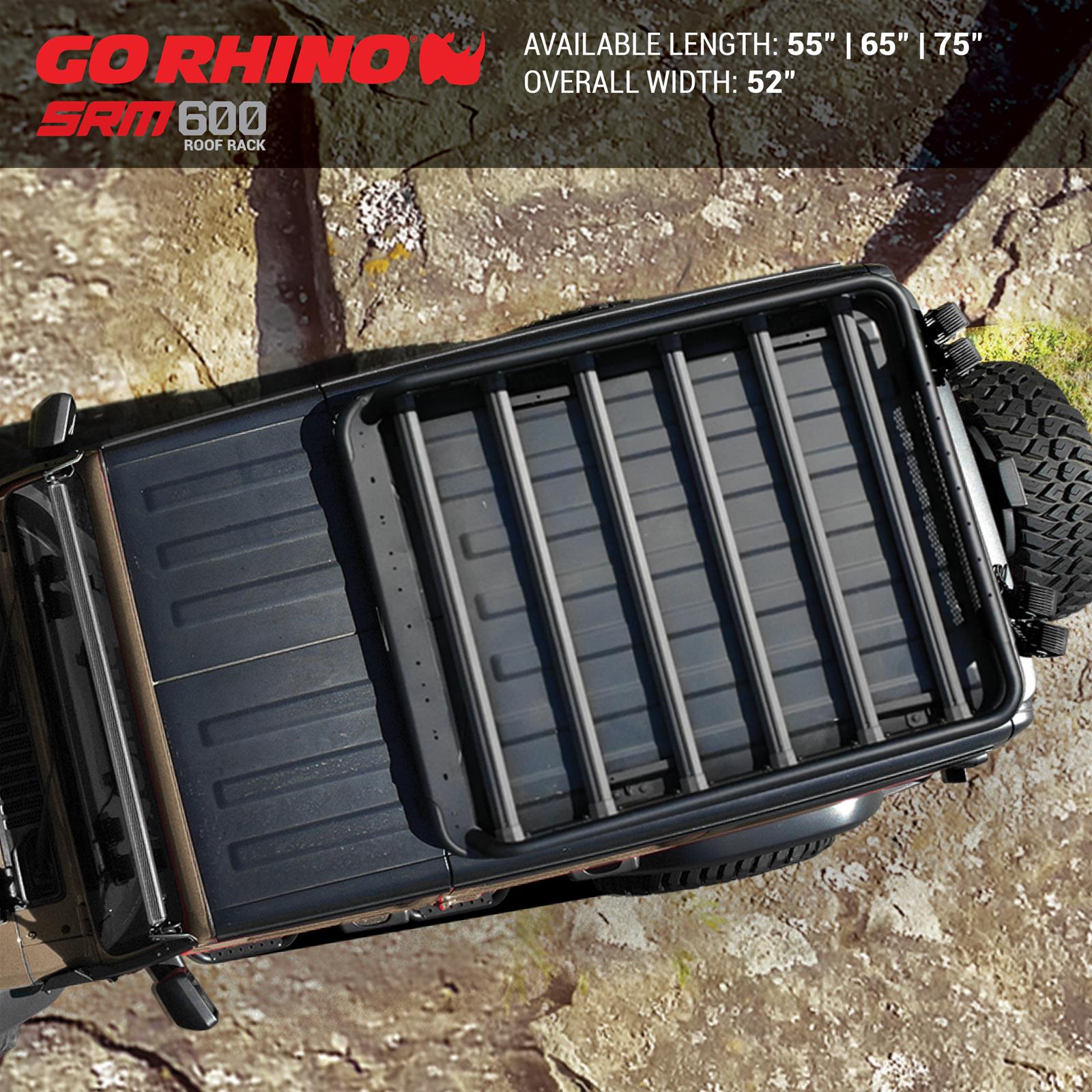 Go Rhino 5936075T Go Rhino SRM600 Series Tubular Roof Racks | Summit Racing