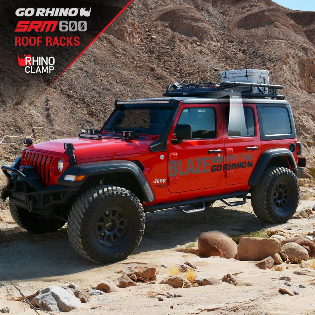 Go Rhino 5936075T Go Rhino SRM600 Series Tubular Roof Racks | Summit Racing