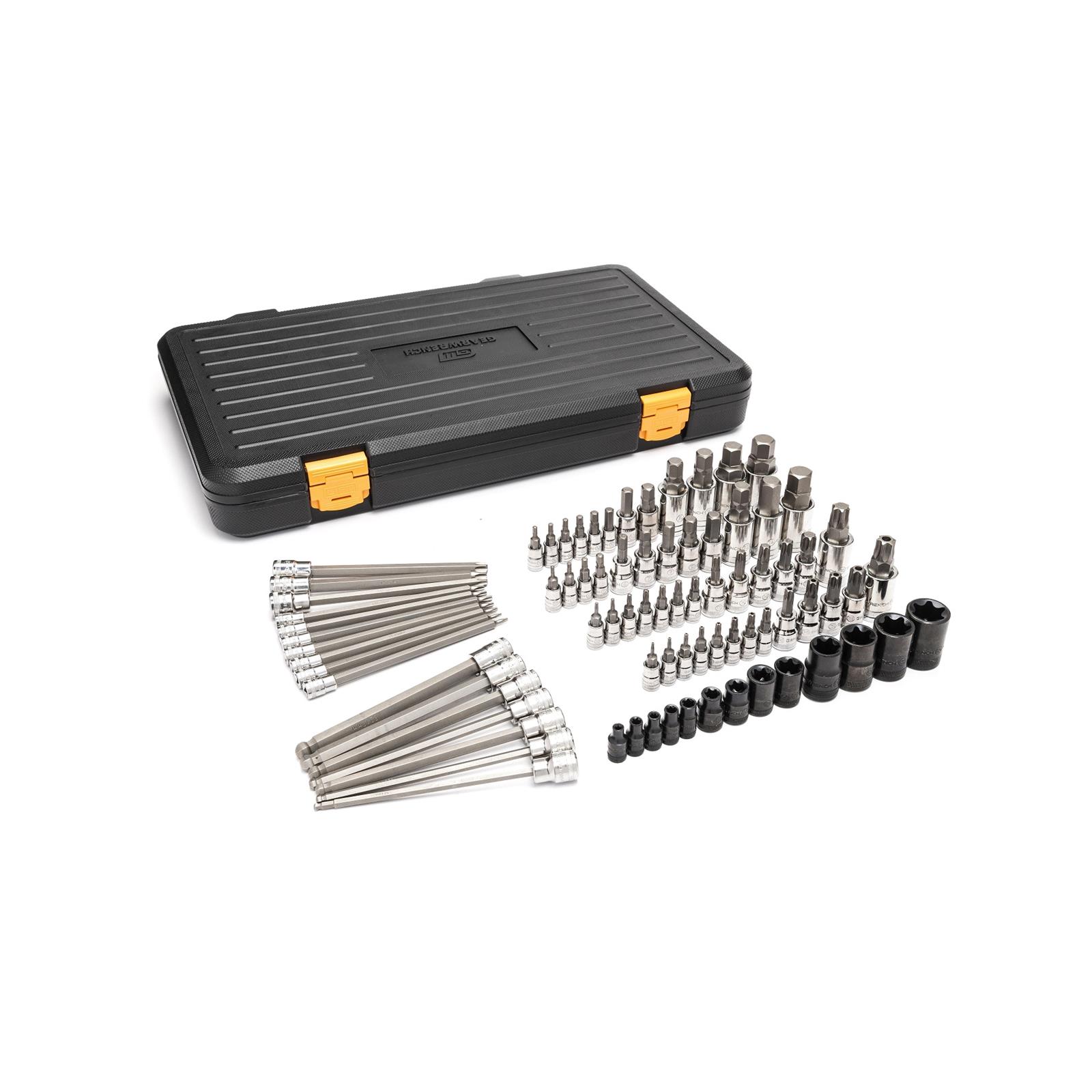 Gearwrench 86538 GearWrench 80-Piece Hex and Torx Bit Socket Sets ...
