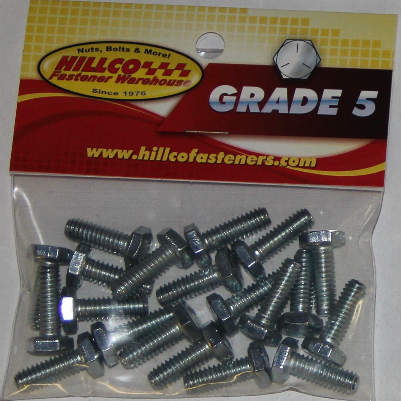 Hillco Fasteners HP5250C075 Hillco Fastener Grade 5 Hex Head Cap Screws ...
