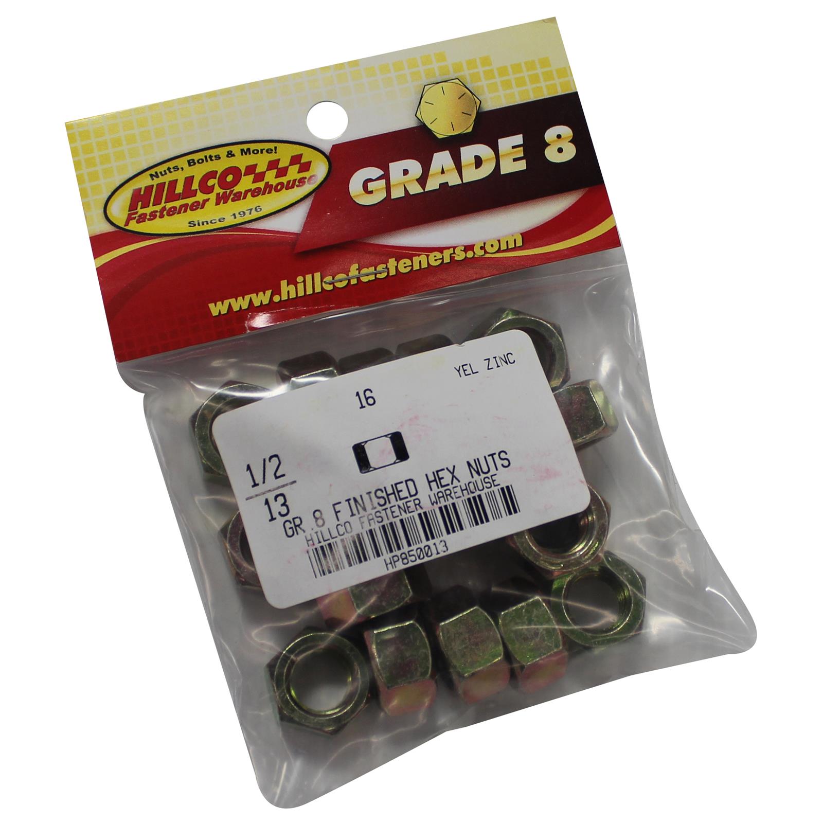 Hillco Fasteners HP850013 Hillco Fastener Grade 8 Hex Nuts | Summit Racing