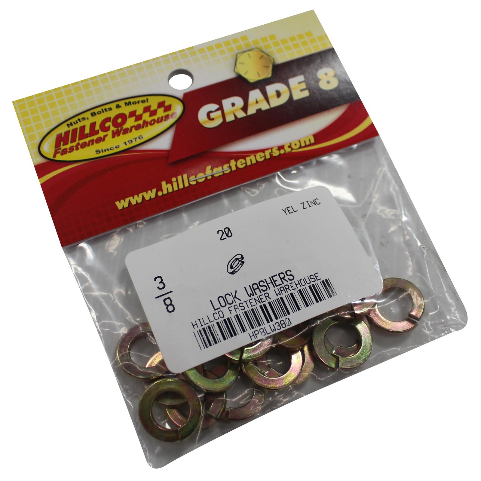 Hillco Fasteners HP8LW380 Hillco Fastener Grade 8 Split Lock Washers ...