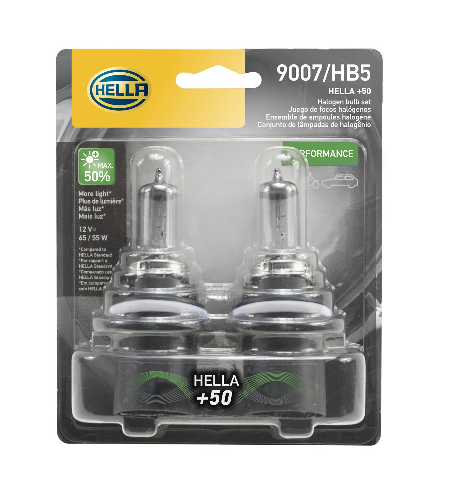 Hella 9007P50TB Hella High Performance Series Light Bulbs | Summit Racing