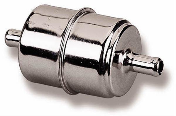 Holley 162-524 Holley Chrome Inline Fuel Filters | Summit Racing