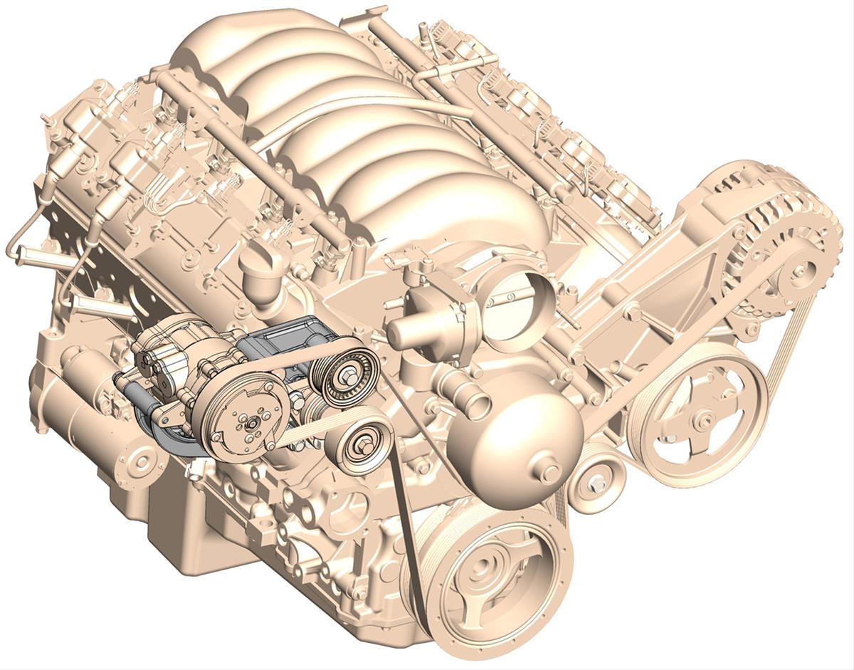 Holley 20-134 Holley LS Engine Air Conditioner Brackets | Summit Racing
