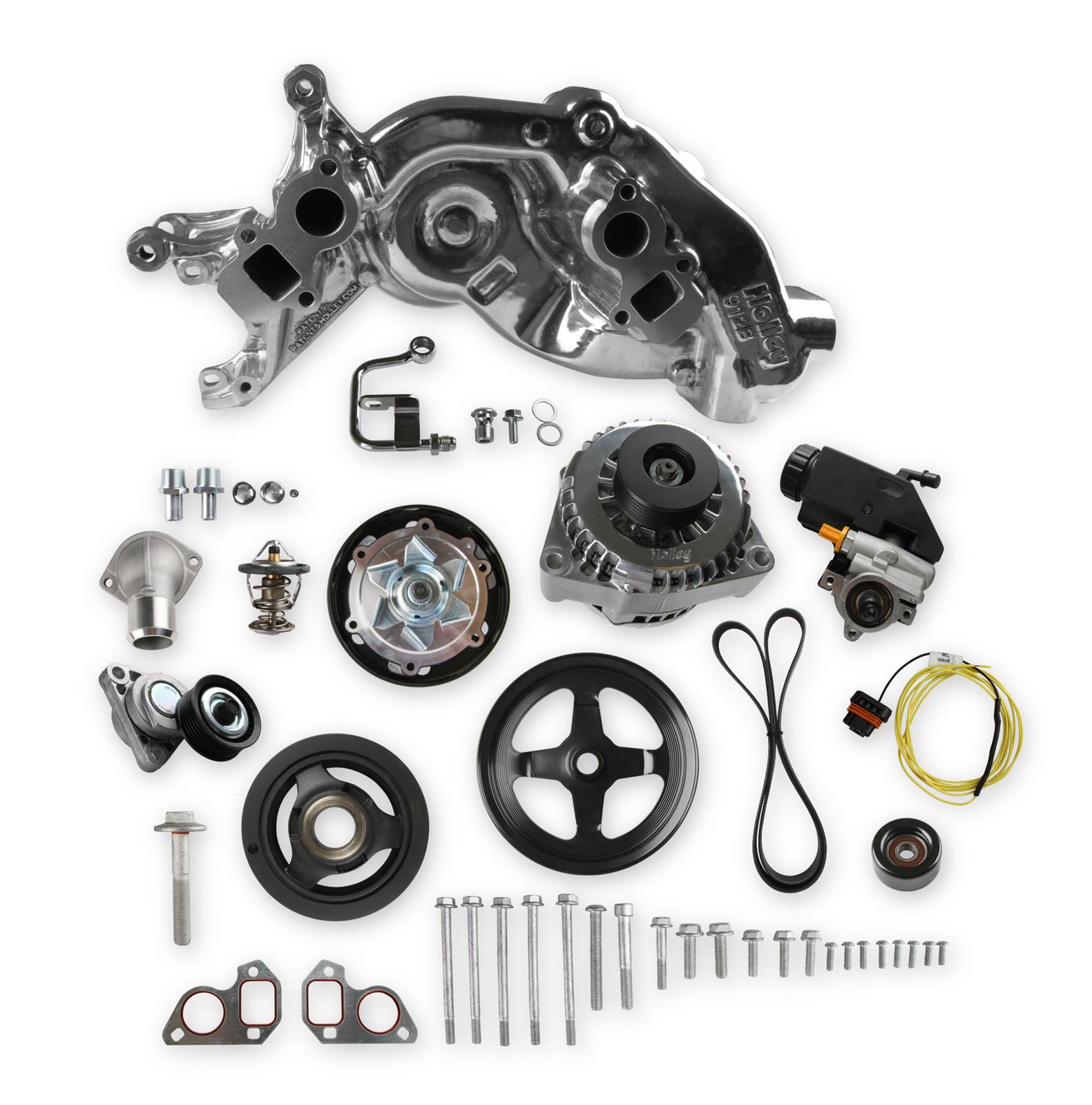 Holley 20-186P Holley Mid-Mount Complete Accessory Systems | Summit Racing