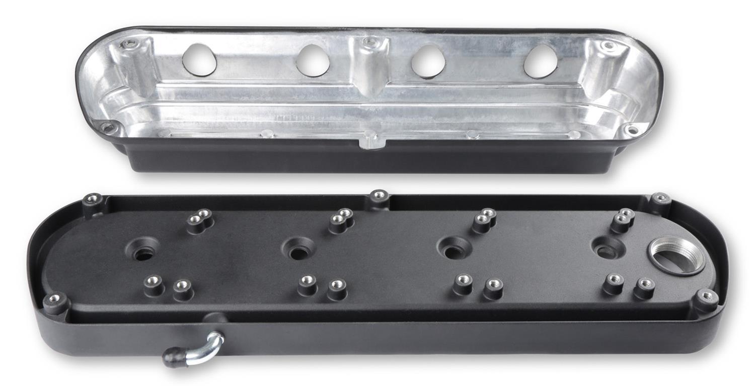 Holley 241-187 Holley 2-Piece Ford Style Valve Covers | Summit Racing