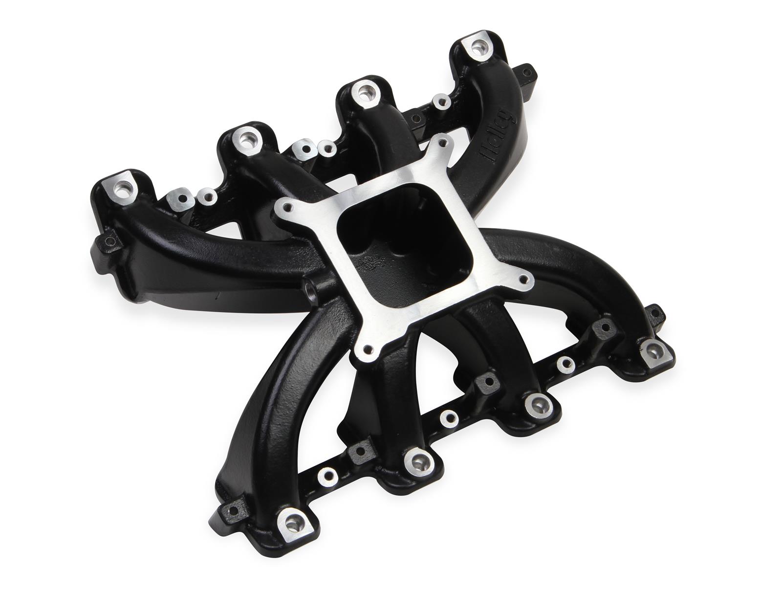 Holley 300-137BK Holley EFI LS Single Plane Mid-Rise Intake Manifolds ...