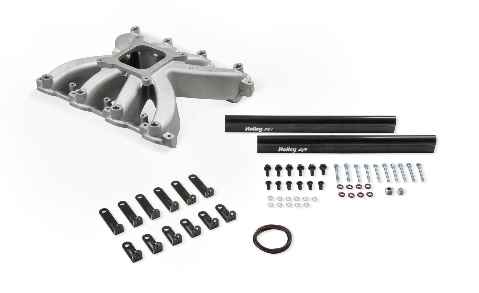 Holley 300-269 Holley EFI LS Single Plane Mid-Rise Intake Manifolds ...