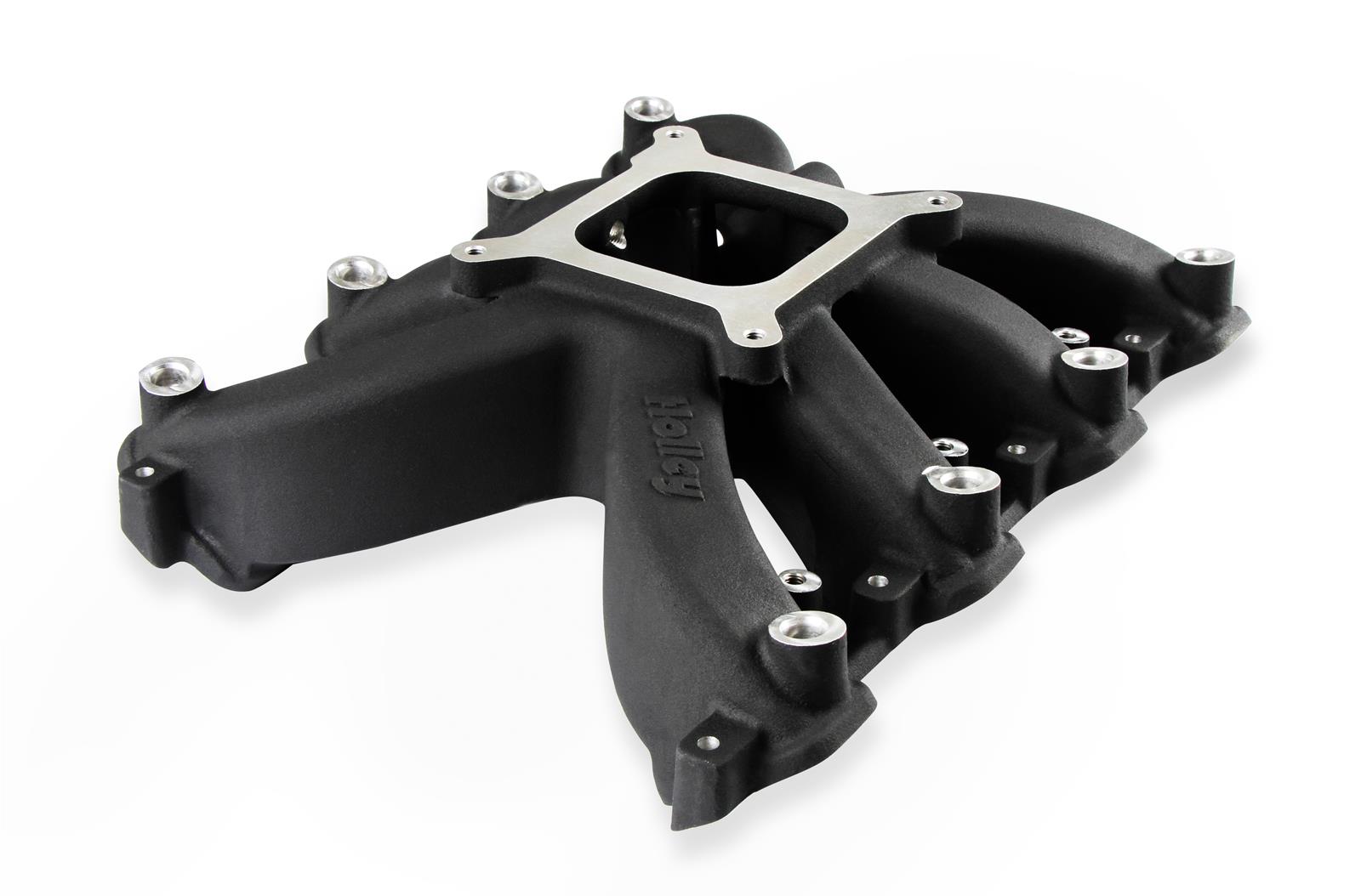 Holley 300-269BK Holley EFI LS Single Plane Mid-Rise Intake Manifolds ...