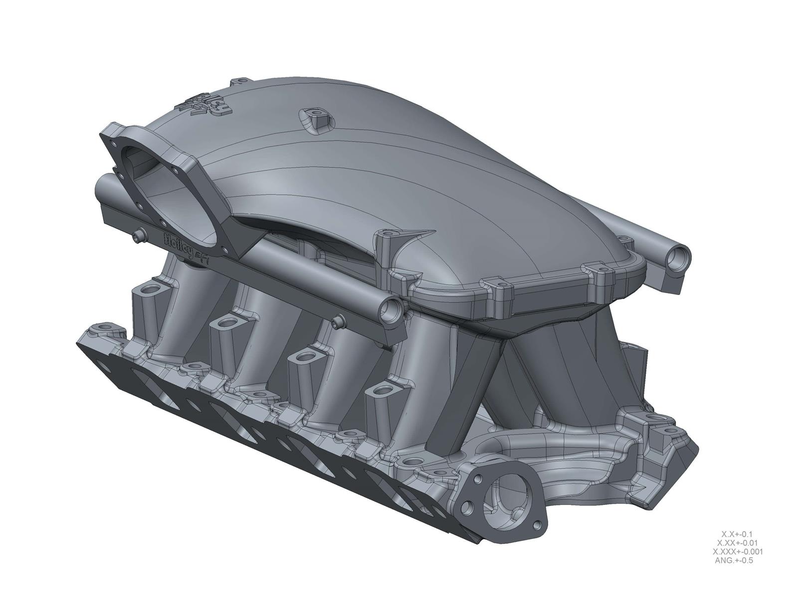 FORD Holley 300-309 Holley SBF Hi-Ram EFI Intake Manifolds with Side ...