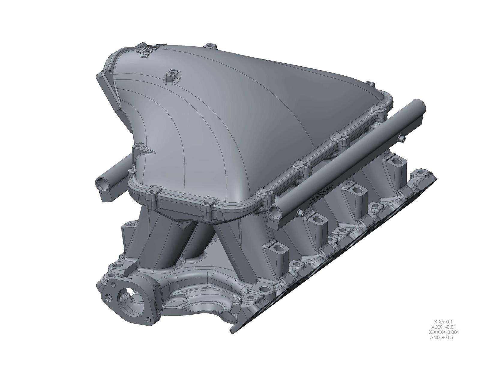 Holley 300-309 Holley SBF Hi-Ram EFI Intake Manifolds with Side-Mount ...