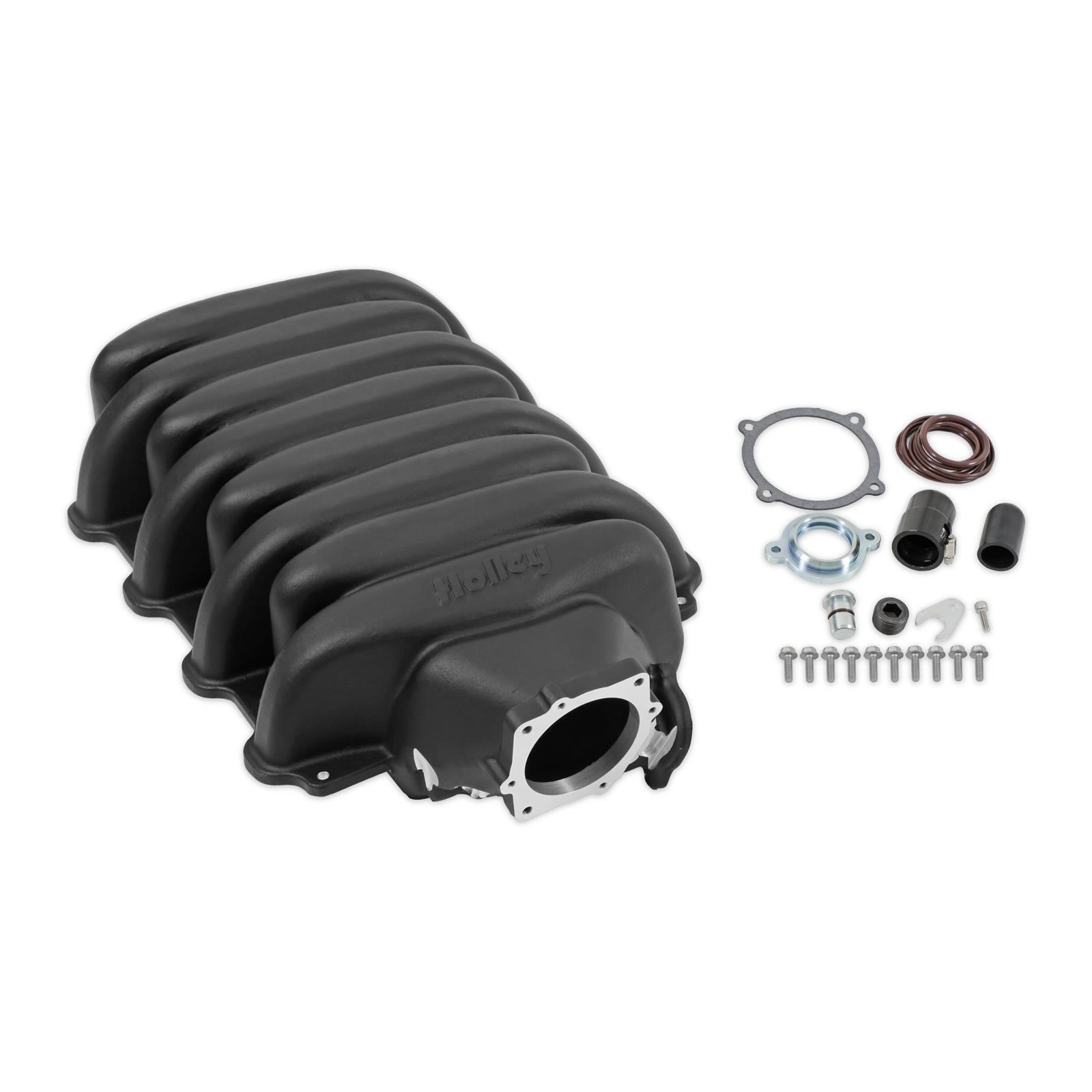 Holley 300-900BK Holley Ford 7.3L Godzilla Low-Profile Intake Manifolds ...
